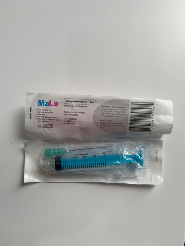 Jeringa desechable de colores MaLu | Venta de Medicamentos y Equipos ...